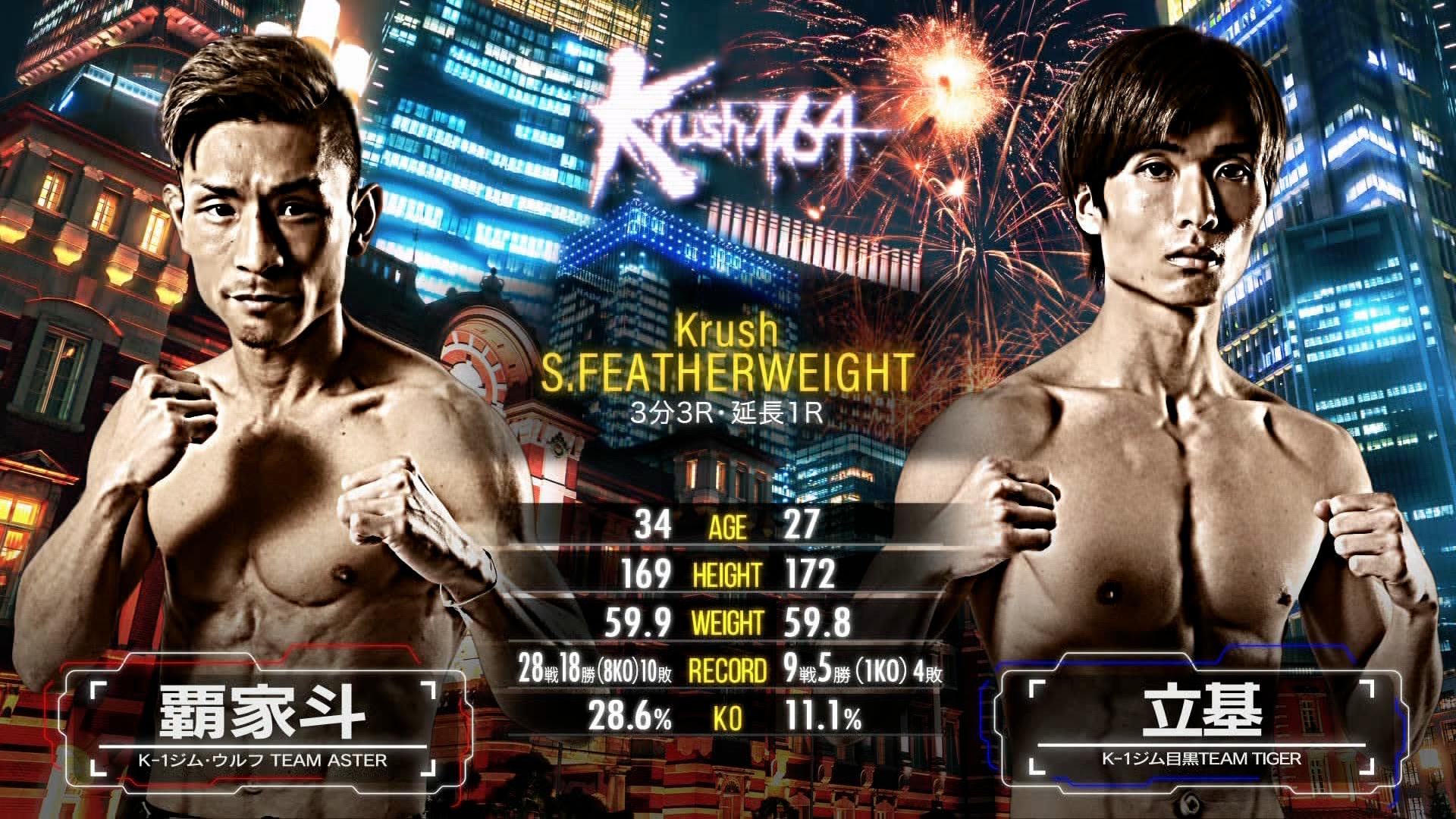 Krush 2024 - 8.18 Krush.164 - 第3試合/Krushスーパー・フェザー級 覇家斗 vs 立基 (格闘) | 無料動画・見逃し配信を見るなら | ABEMA