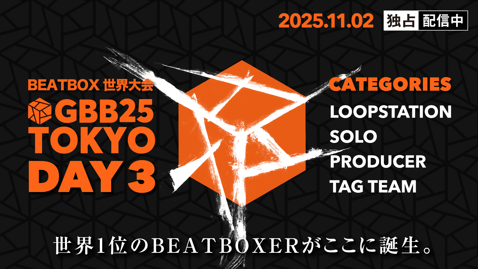 GBB -Grand Beatbox Battle- - GBB 2025 TOKYO (HIPHOP) | 無料動画・見逃し配信を見るなら ...