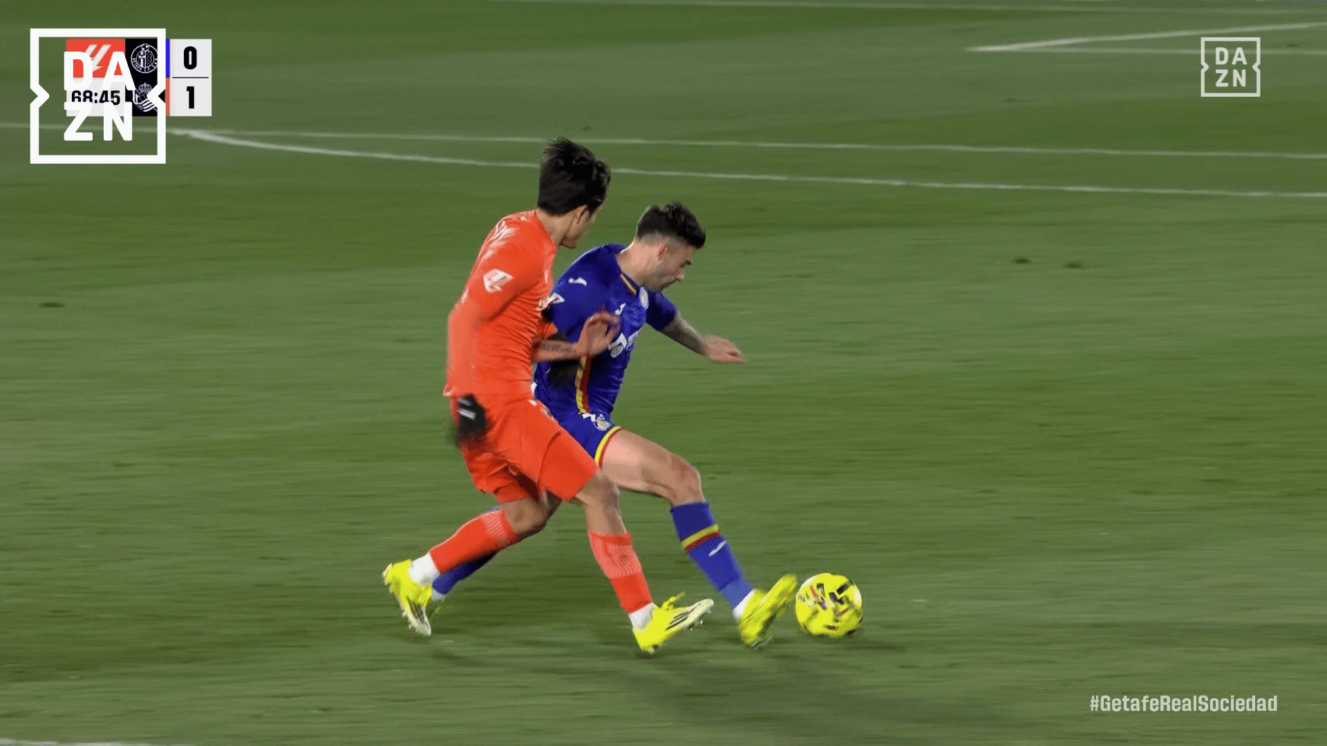 久保建英、鬼ディフェンスからチャンスメイク！前を向かせない守備で相手のミスを誘った瞬間 | 1.10 ヘタフェvsソシエダ - ラ・リーガ ...