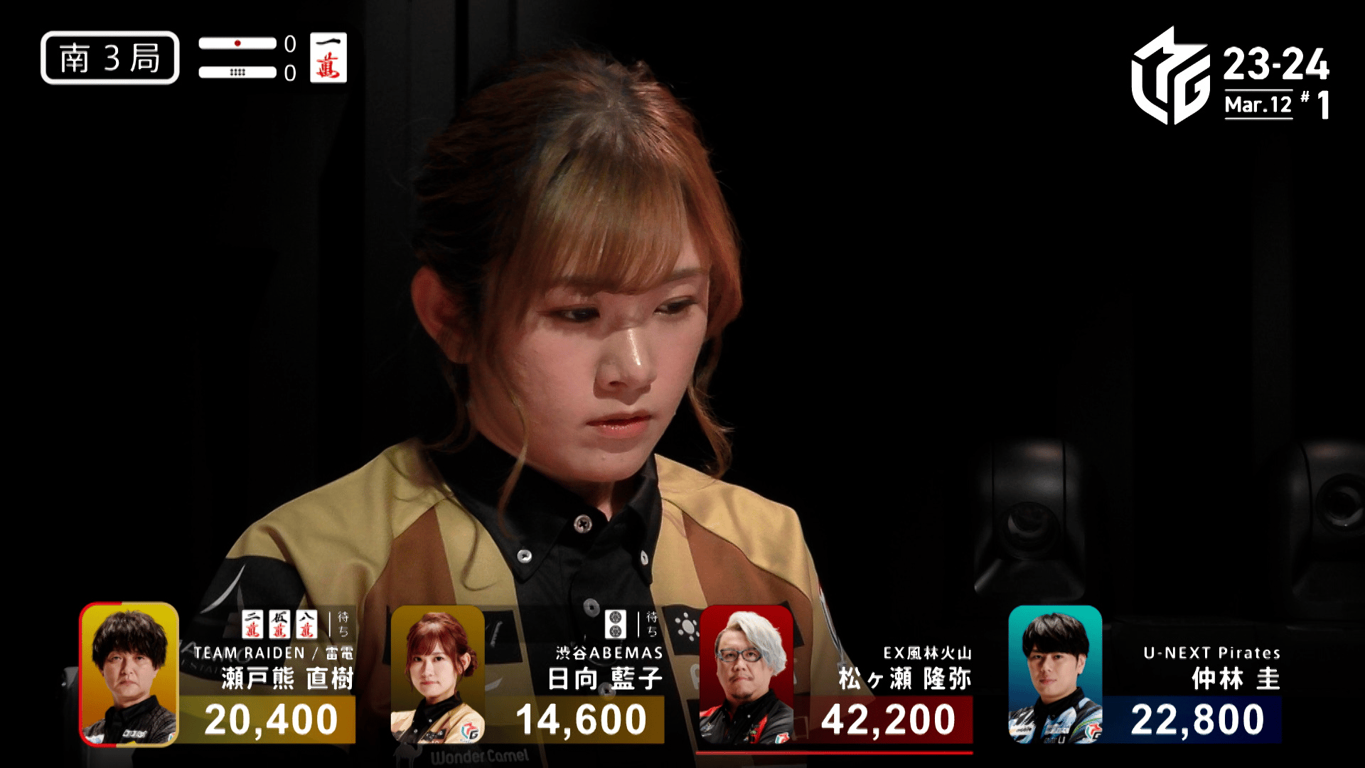 Mリーグ - ベストコレクション - 日向藍子:3/12 1G 南3 粘りの極意!戦地に居続け拾い上げた満貫 (麻雀) | 無料動画・見逃し ...