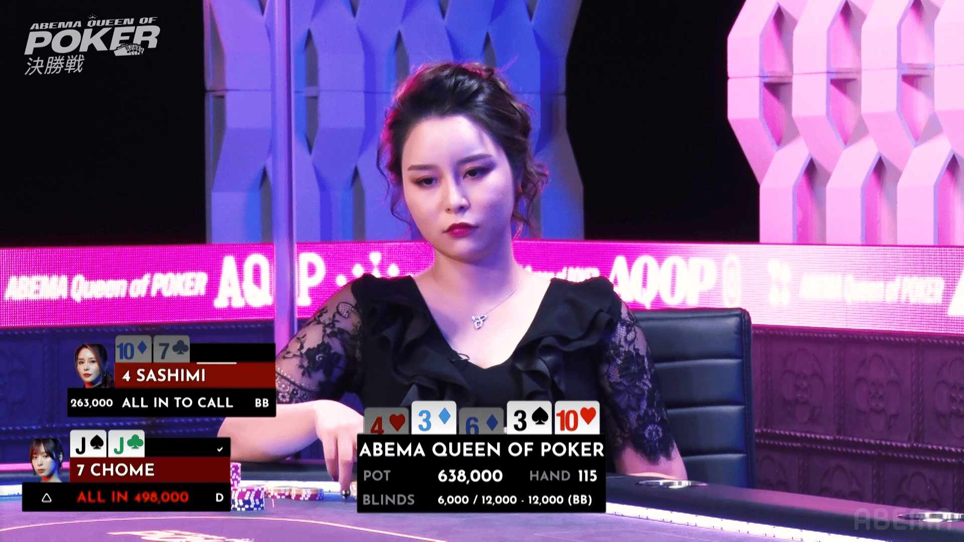 #8.Sashimiピンチ！衝突は不可避？ - ABEMA Queen Of Poker - シーズン2 (バラエティ) | 無料動画・見逃し ...