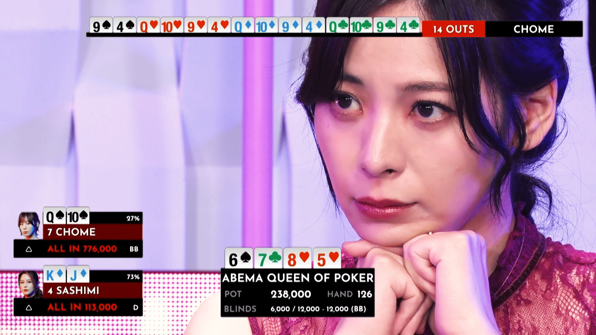 #8.ポーカークイーンが決まる？ - ABEMA Queen Of Poker - シーズン2 (バラエティ) | 無料動画・見逃し配信を見るなら | ABEMA