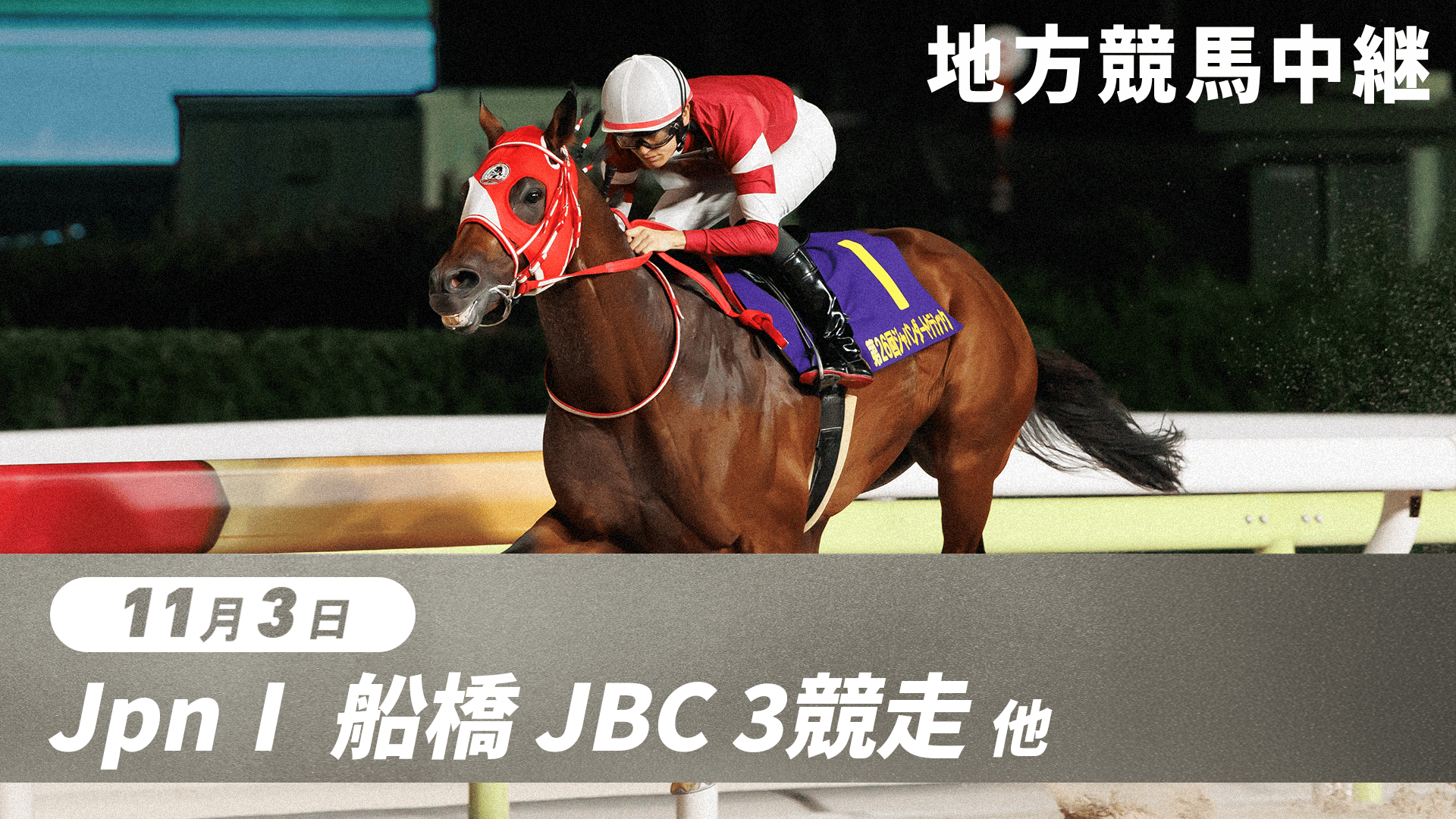 11.3 GC地方競馬中継(JBCクラシック、JBCレディスクラシック、JBCスプリント、他) | 新しい未来のテレビ | ABEMA